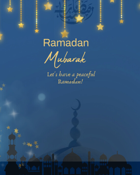 Ramadan peaceful design Template | PosterMyWall