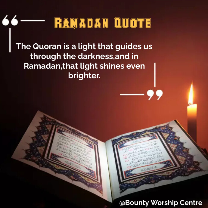 ramadan quote instagram post template | PosterMyWall
