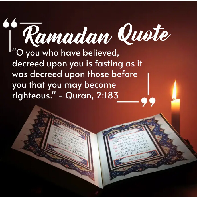 Ramadan Quranic quote Template | PosterMyWall