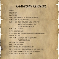 RAMADAN ROUTINE 6 Template | PosterMyWall