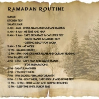 RAMADAN ROUTINE 5 Template | PosterMyWall