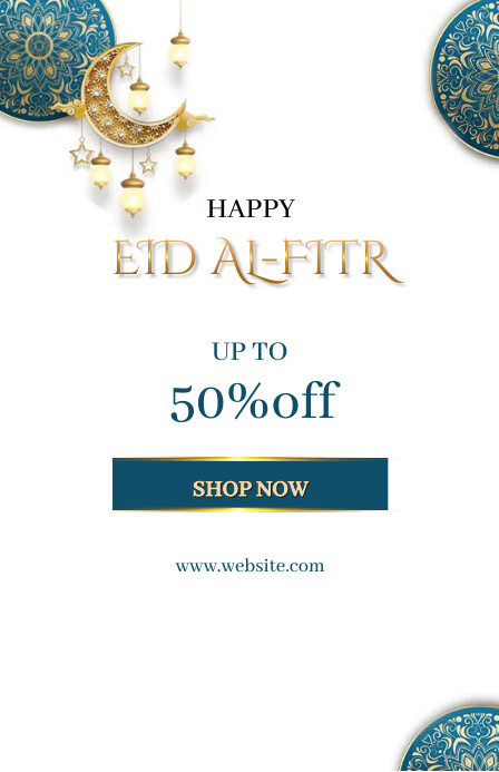 Ramadan sale eid sale offer card template (1) | PosterMyWall