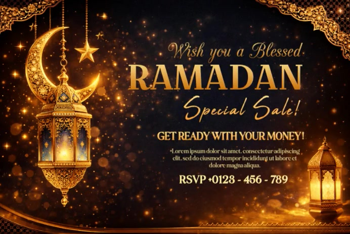 Ramadan Sale Poster Template | PosterMyWall