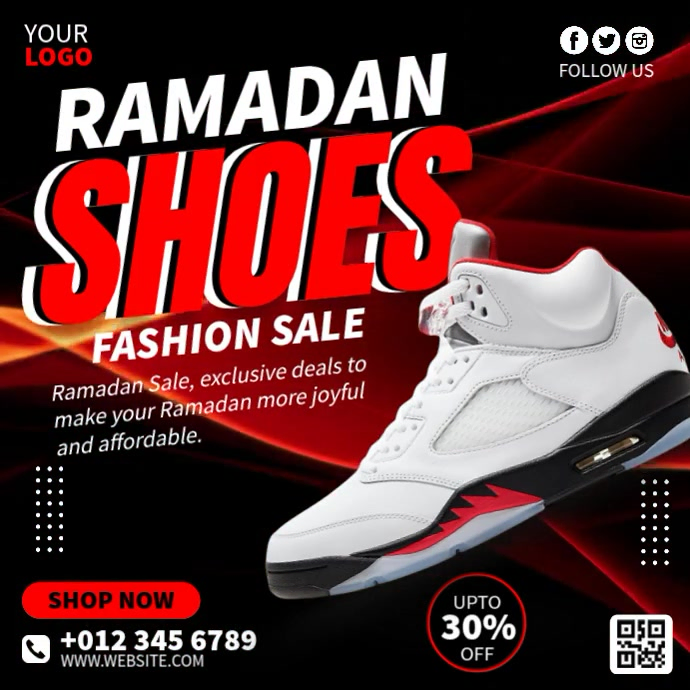 Ramadan Shoes Template | PosterMyWall