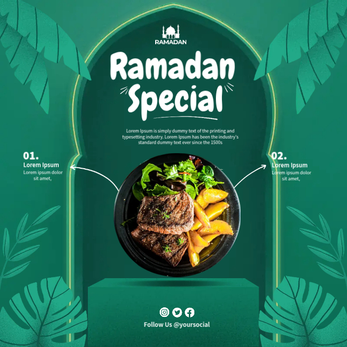 Iklan Makanan Khusus Ramadhan Templat | PosterMyWall