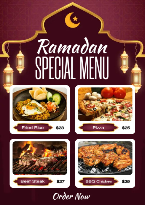 Ramadan Special Menu Template | PosterMyWall