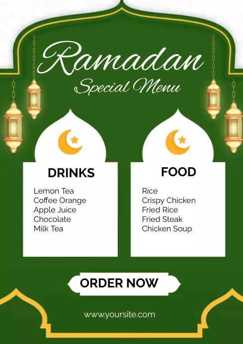 Ramadan Special Menu Template | PosterMyWall