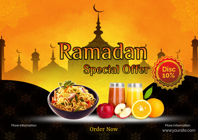 Ramadan Special Offer Landscape Post Template | PosterMyWall
