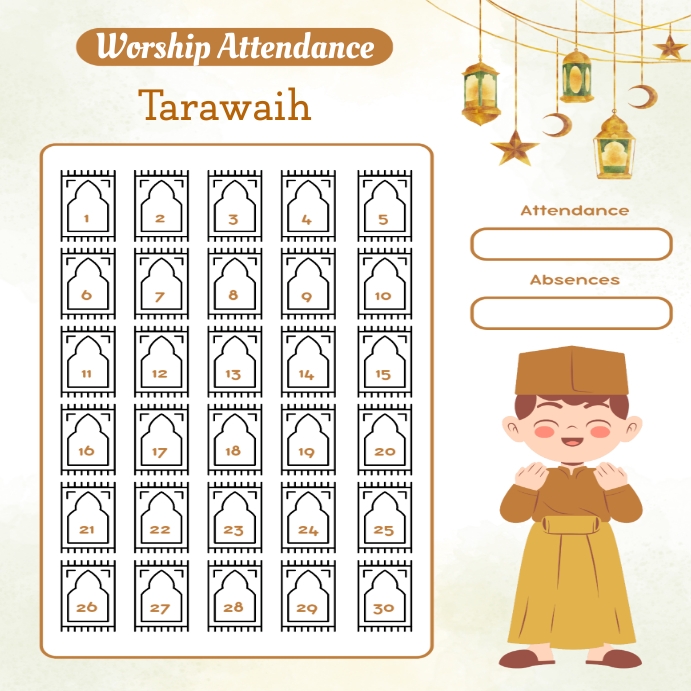 Ramadan Tarawaih Template | PosterMyWall