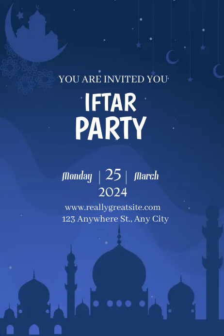 Ramdam iftar party poster Template | PosterMyWall