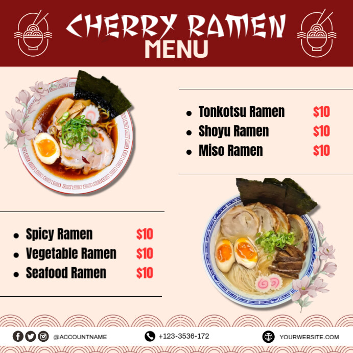 Copy of ramen ads | PosterMyWall