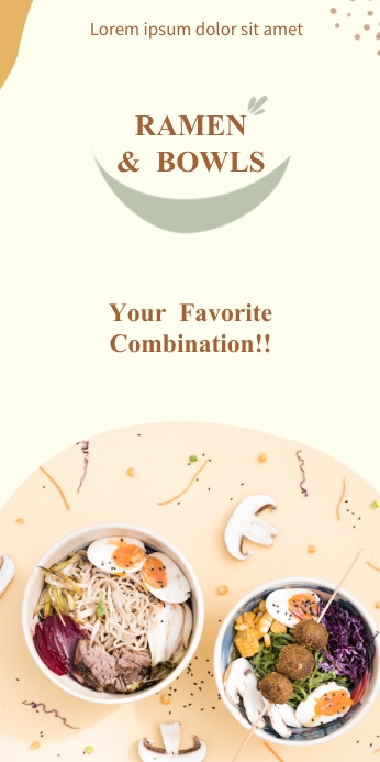 Copy of Ramen And Bowls Ads | PosterMyWall