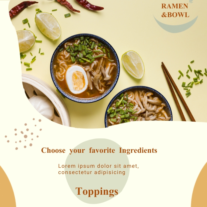 Copy of Ramen Flyer Design | PosterMyWall