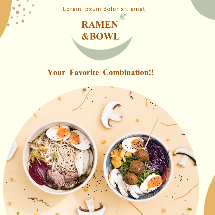 Ramen Flyer Design Template | PosterMyWall