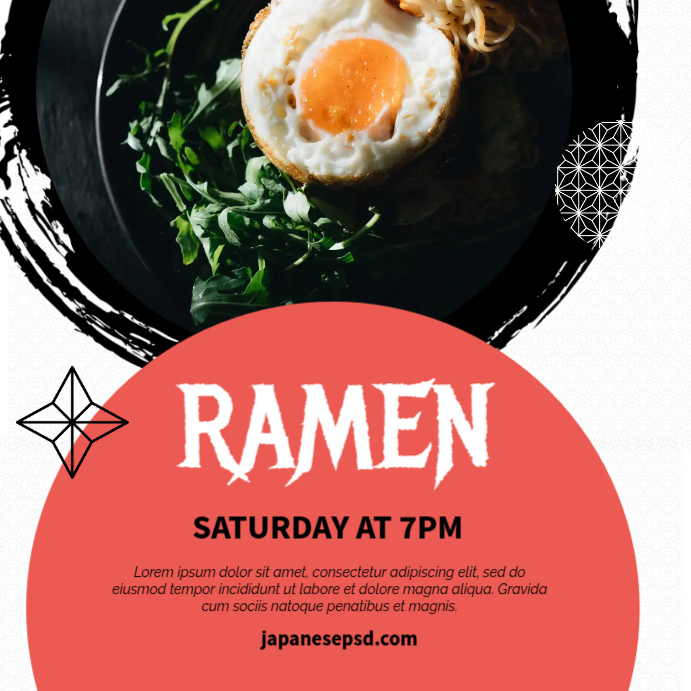 Ramen Food Template | PosterMyWall