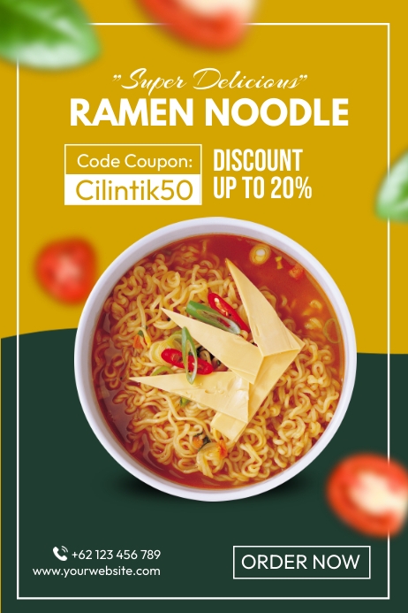 Ramen Noodle Template | PosterMyWall