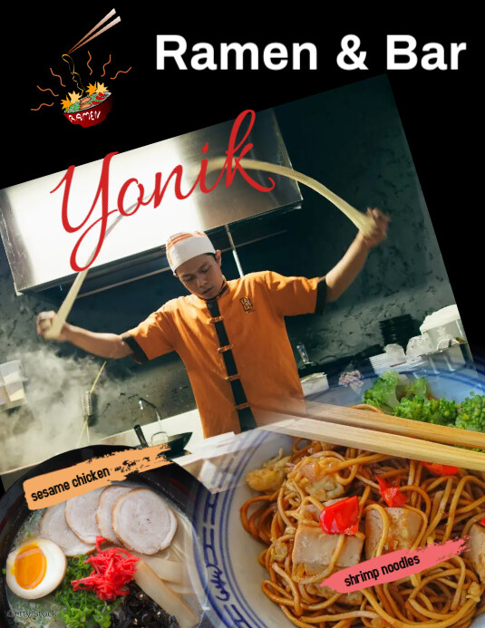 ramen/noodles/asian restaurant/menus/japan Template | PosterMyWall