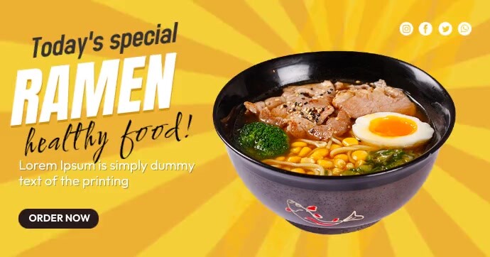 Ramen Promotion Template | PosterMyWall