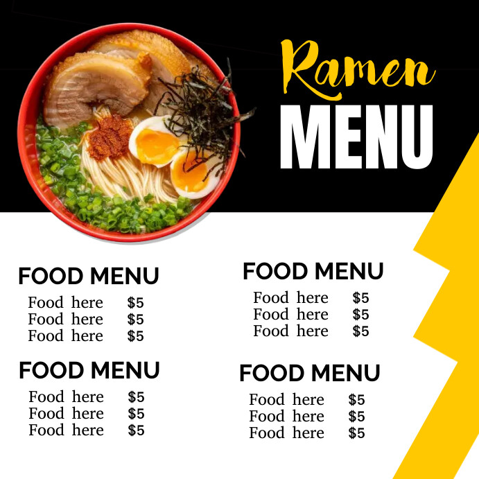 RAMEN.A Template | PosterMyWall