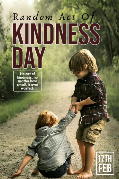 Random Act Of Kindness Day Poster Template | PosterMyWall