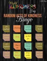 Random Acts of Kindness Day idea flyer Template | PosterMyWall