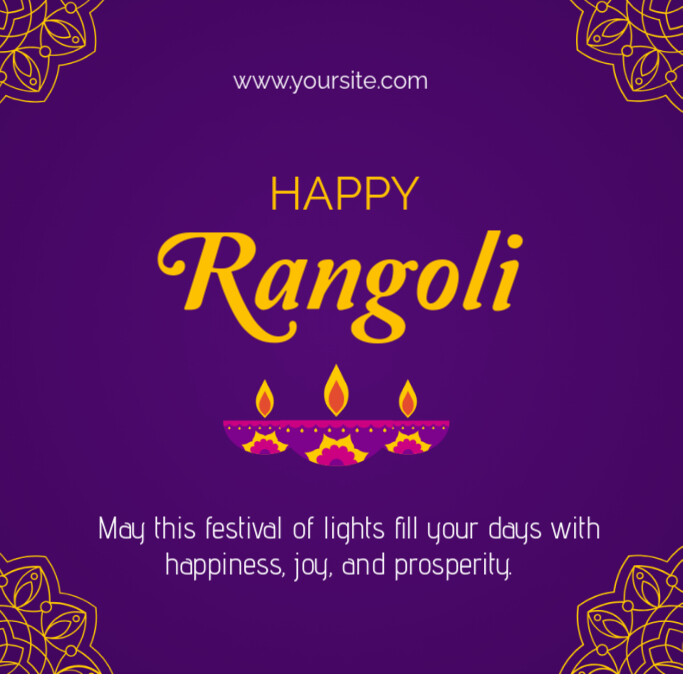Rangoli template design | PosterMyWall