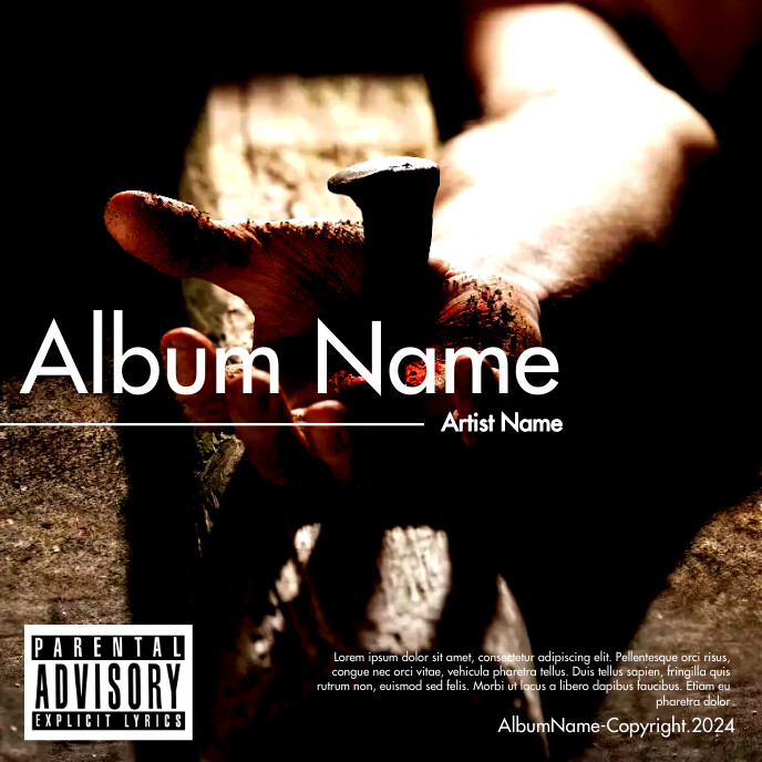 Rap Album Blood Template | PosterMyWall