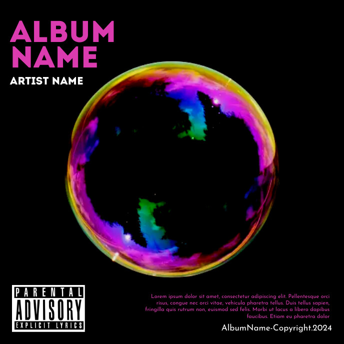 Rap Album Bubble Template | PosterMyWall