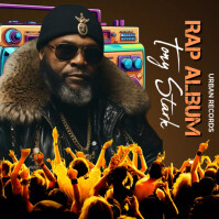 American Flag Rap Hip-Hop Mixtape Cover Template | PosterMyWall