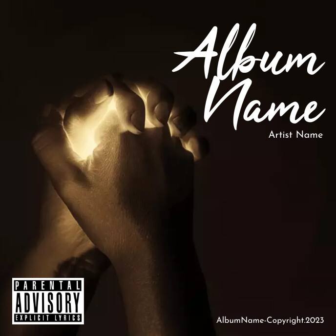 Rap Album Hand Template | PosterMyWall