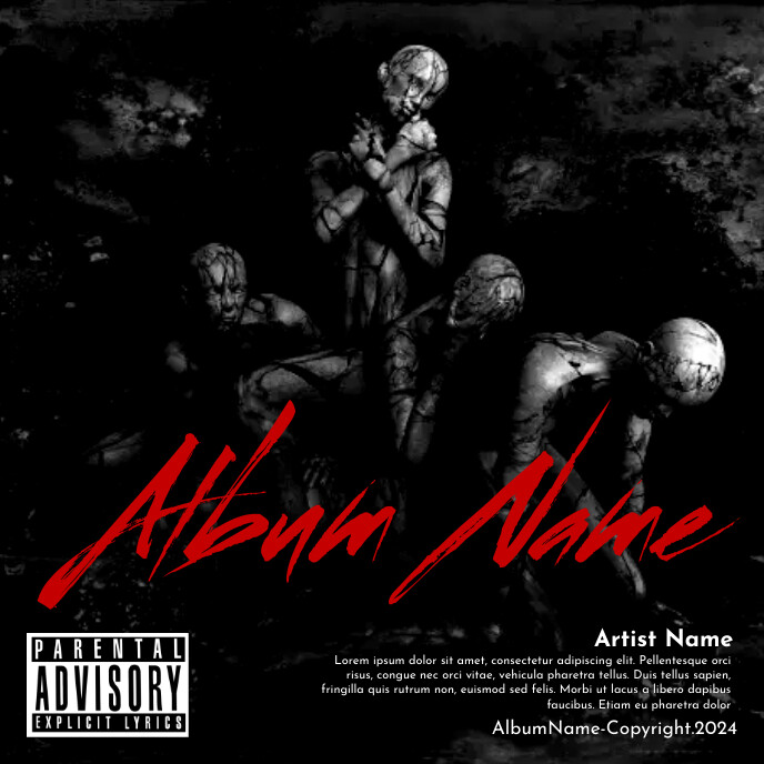 Rap Album Manequin Template | PosterMyWall