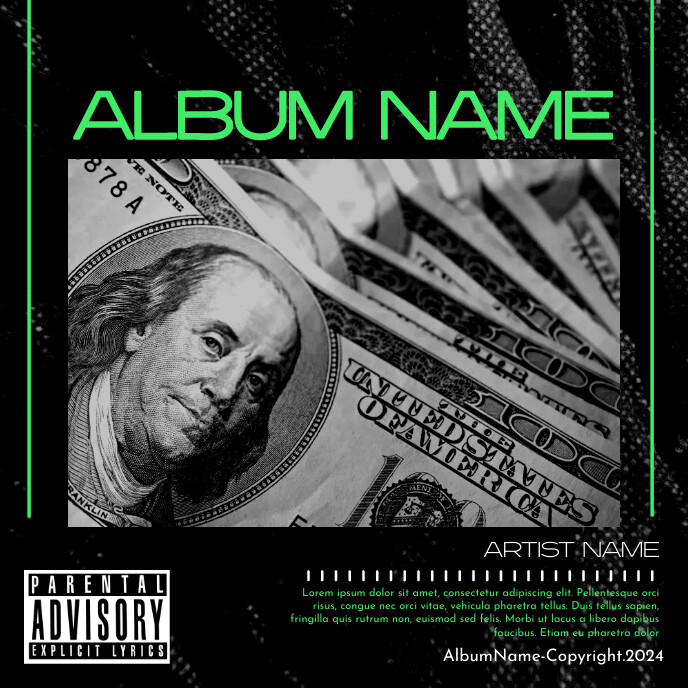 Copy of Rap Album Money | PosterMyWall