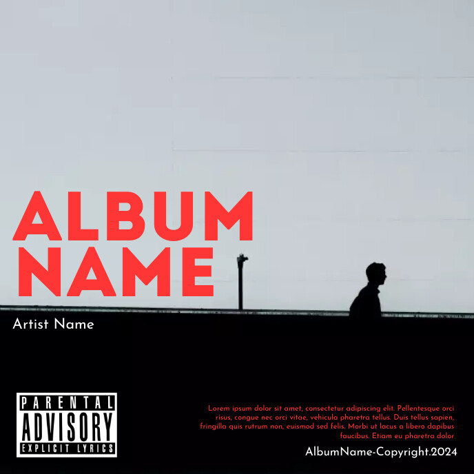 Rap Album Shilouete Template | PosterMyWall