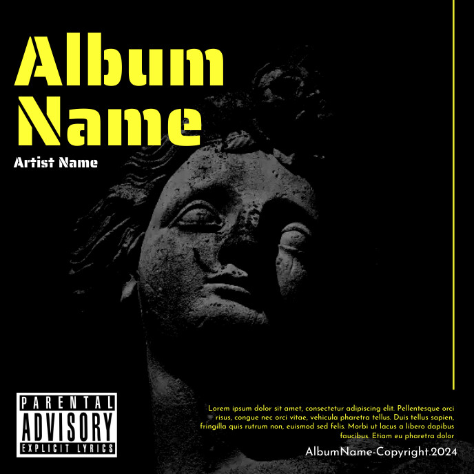 Copia de Rap Album Statue Yellow | PosterMyWall