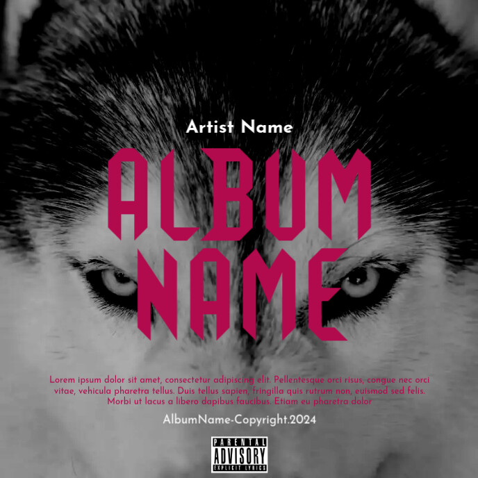 Rap Album Wolf Template | PosterMyWall