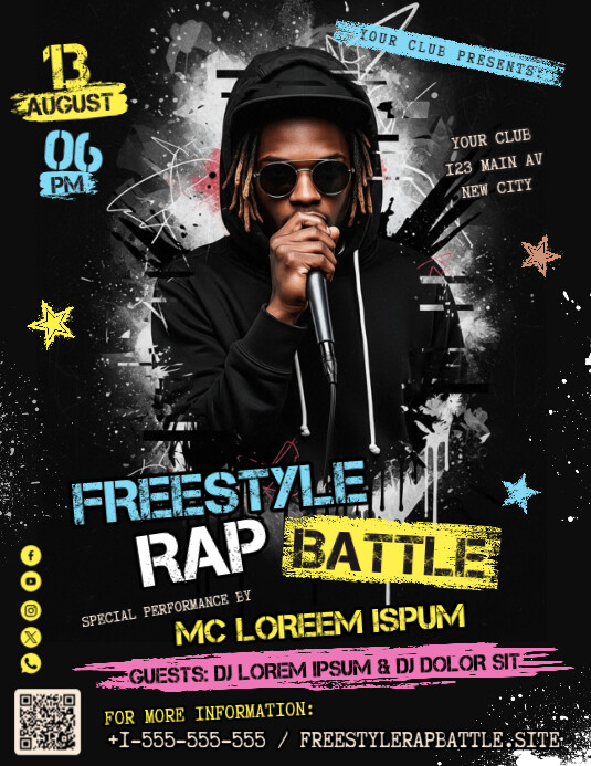 Copia de Rap Battle Flyer | PosterMyWall