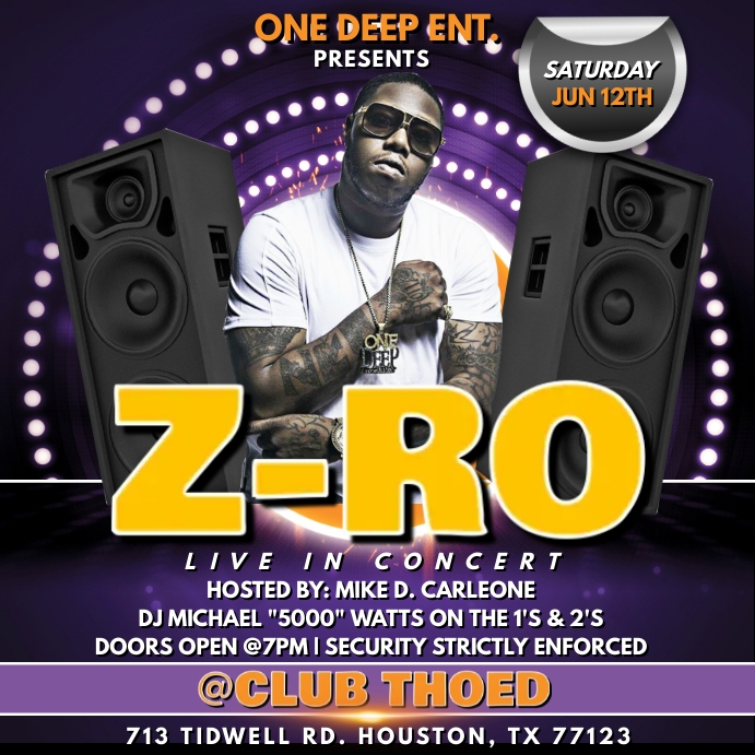 Copy of RAP CLUB CONCERT FLYER TEMPLATE | PosterMyWall