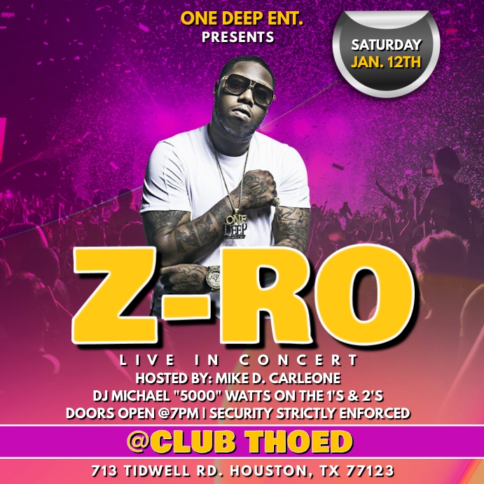 Copy of RAP CLUB CONCERT FLYER TEMPLATE | PosterMyWall