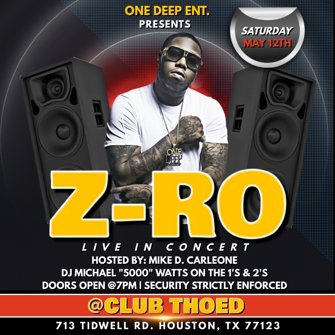 Copy of RAP CLUB CONCERT FLYER TEMPLATE | PosterMyWall