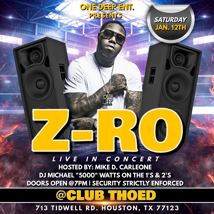 Copy of RAP CLUB CONCERT FLYER TEMPLATE | PosterMyWall