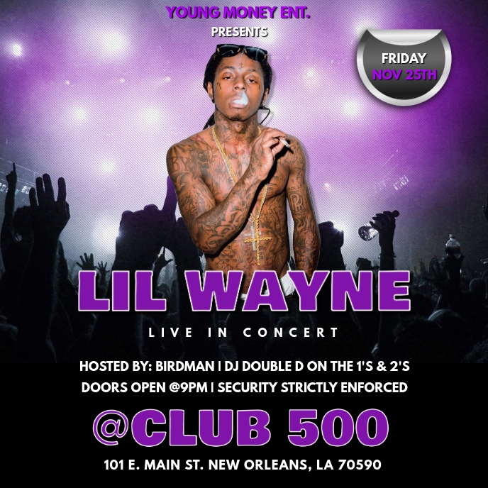 Copy of RAP CONCERT CLUB FLYER | PosterMyWall