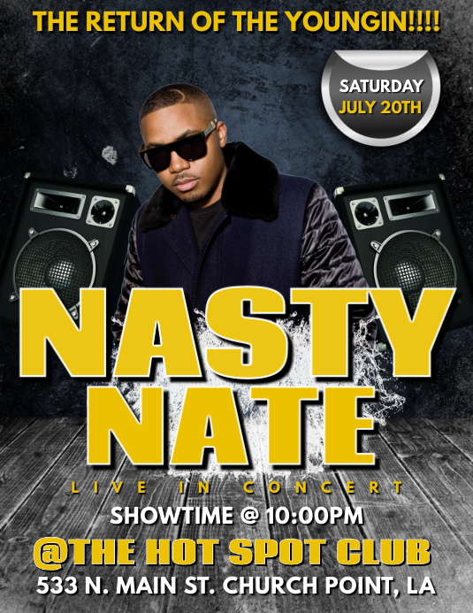 Copy of RAP CONCERT CLUB FLYER | PosterMyWall