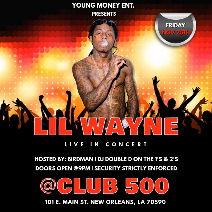 Copy of RAP CONCERT CLUB FLYER | PosterMyWall