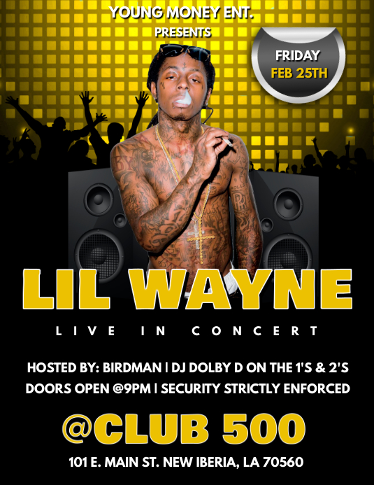 Copy of RAP CONCERT CLUB FLYER | PosterMyWall