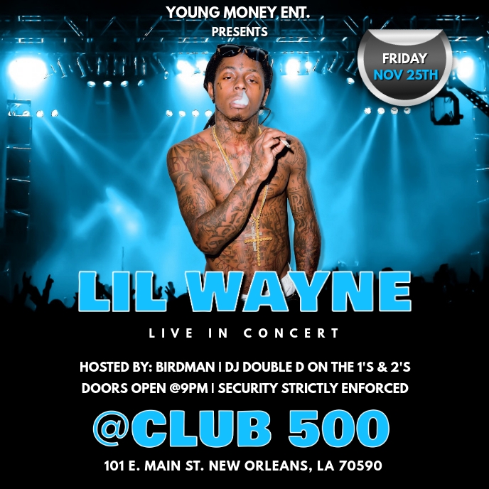 Copy of RAP CONCERT CLUB FLYER | PosterMyWall