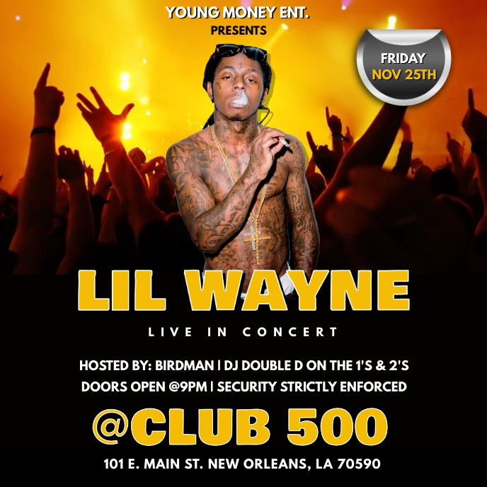 Copy of RAP CONCERT CLUB FLYER TEMPLATE | PosterMyWall