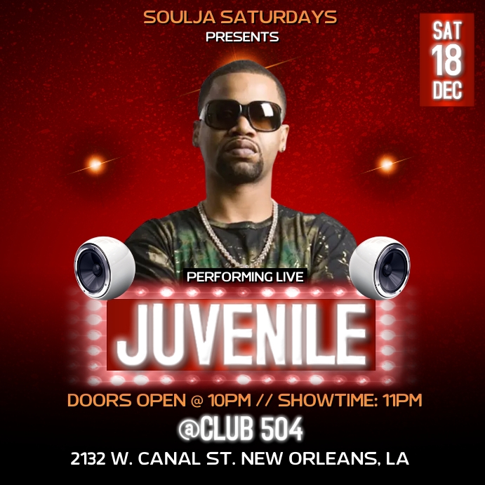 RAP CONCERT CLUB FLYER TEMPLATE | PosterMyWall