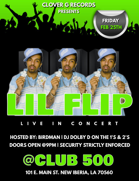 RAP CONCERT FLYER Template | PosterMyWall