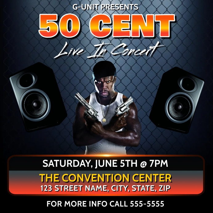 Copy of RAP CONCERT FLYER TEMPLATE | PosterMyWall