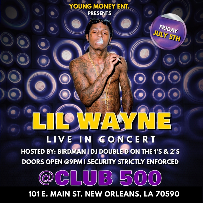 Copy of RAP CONCERT FLYER TEMPLATE | PosterMyWall